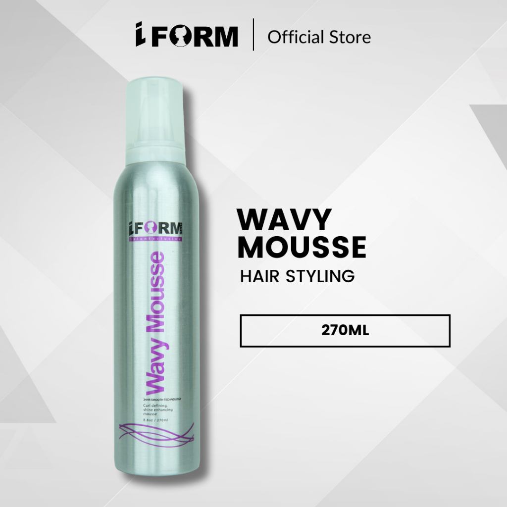 IFORM Wavy Hair Mousse (270ml) - Soft and Shinning | Bouncy Waves | Shopee Malaysia