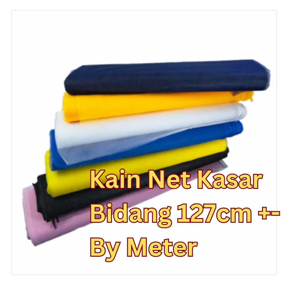 1m Kain Net Kasar / Rough Tulle Fabric 50inch wide per meter | Shopee ...