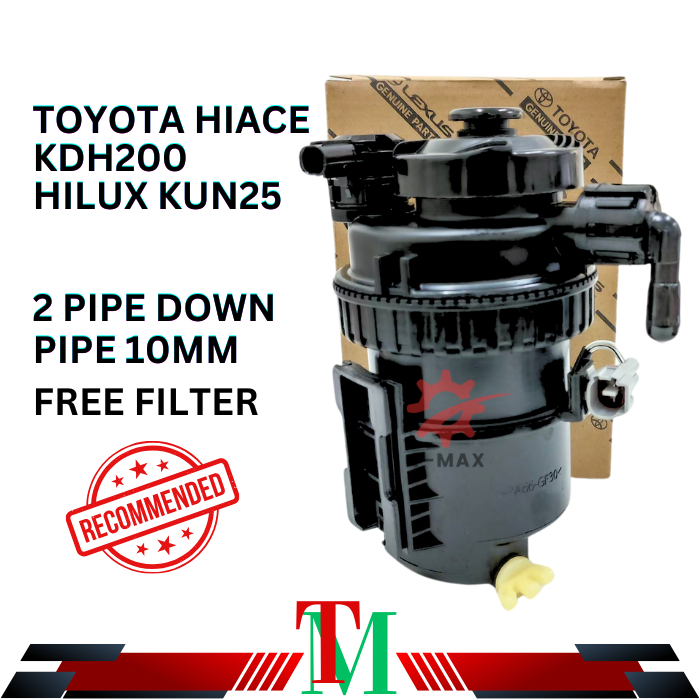 TOYOTA HIACE KDH200, KUN25 KUN26 (2 PIPE DOWN 10MM) FUEL FILTER ASSY ...