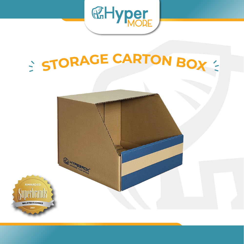 HYPERMORE Racking Box Large Foldable Storage Box Carton Storage Basket ...