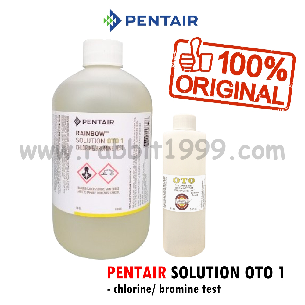 PENTAIR SOLUTION OTO 1 - chlorine/ bromine test - OTO Orthotolidine CL ...