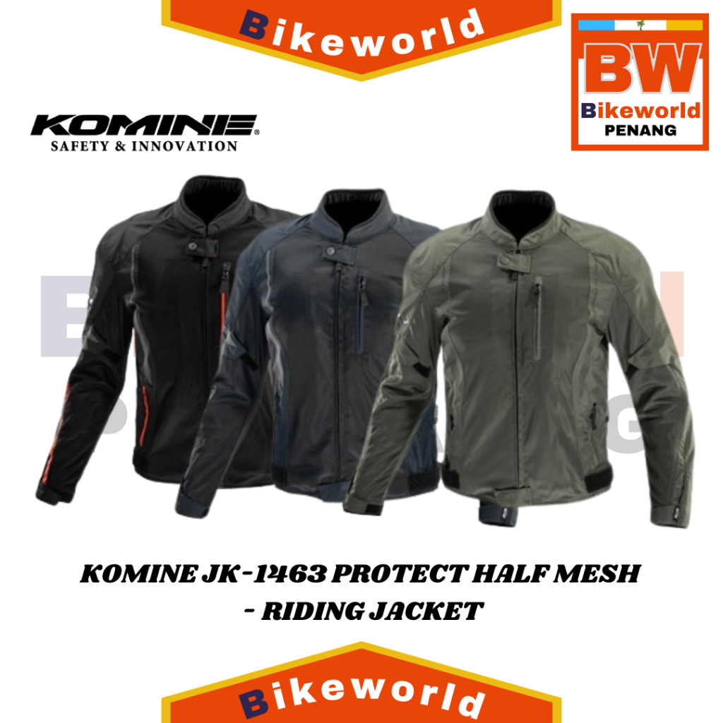 KOMINE JK-1463 PROTECT HALF MESH - RIDING JACKET [BIKEWORLD PENANG] | Shopee Malaysia
