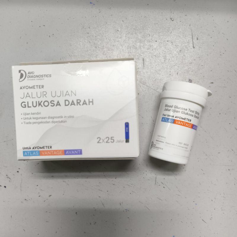 Blood GLUCOSE TEST STRIP FOR AVOMETER ATLAS,VANTAGE & AVANT 2 x 25 ...