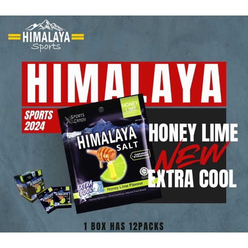 HIMALAYA SALT CANDY - EXTRA COOL HONEY LIME FLAVOUR (New) 12PACKS x 15G ...