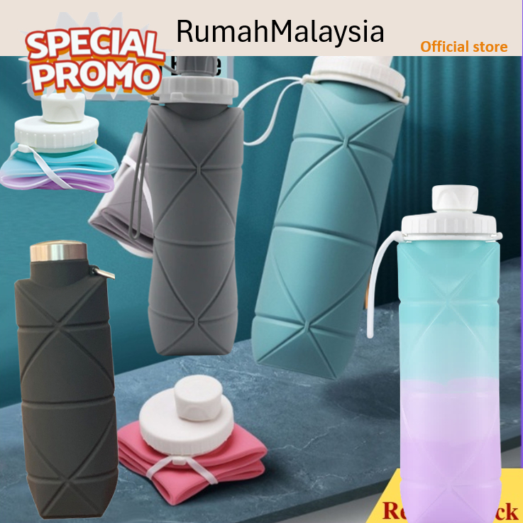 Foldable Water Bottle botol lipat Bottle Cup Botol Air cute budak ...