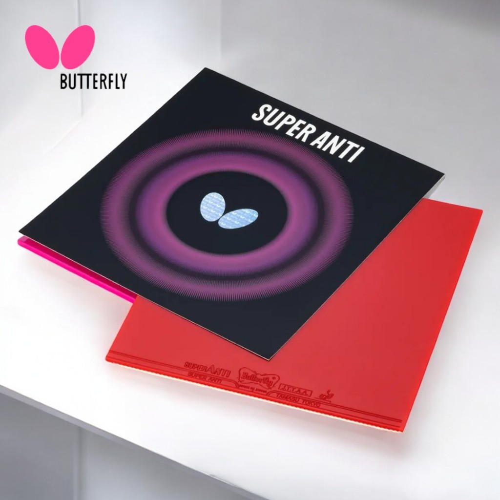 Butterfly Table Tennis Rubber Super Anti 05030 Red/Black | Shopee Malaysia