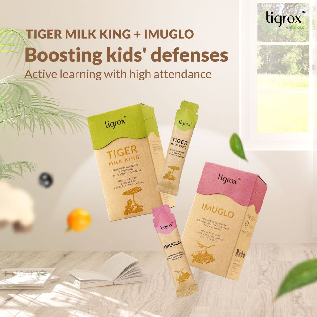 [dengan kotak & plastik meterai] 100% produk asli Tigrox Tiger Milk King Livetal Imuglo stok ...