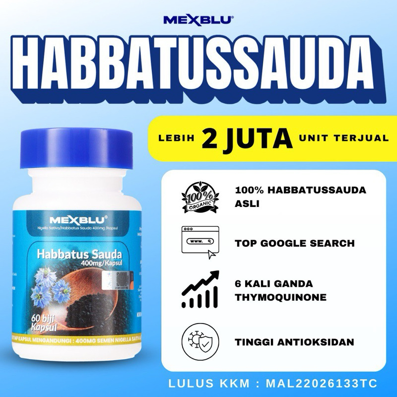 Kapsul Habbatus Sauda Mexblu by Magic Blue Lulus KKM dan Halal Black ...