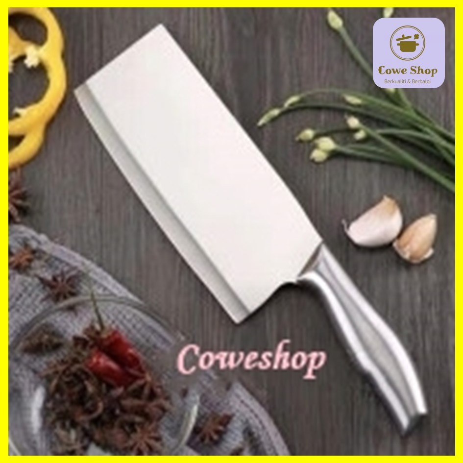 TOP CHEF PREMIUM CLEAVER KNIFE/PISAU PEMOTONG DAGING -304 STAINLESS ...