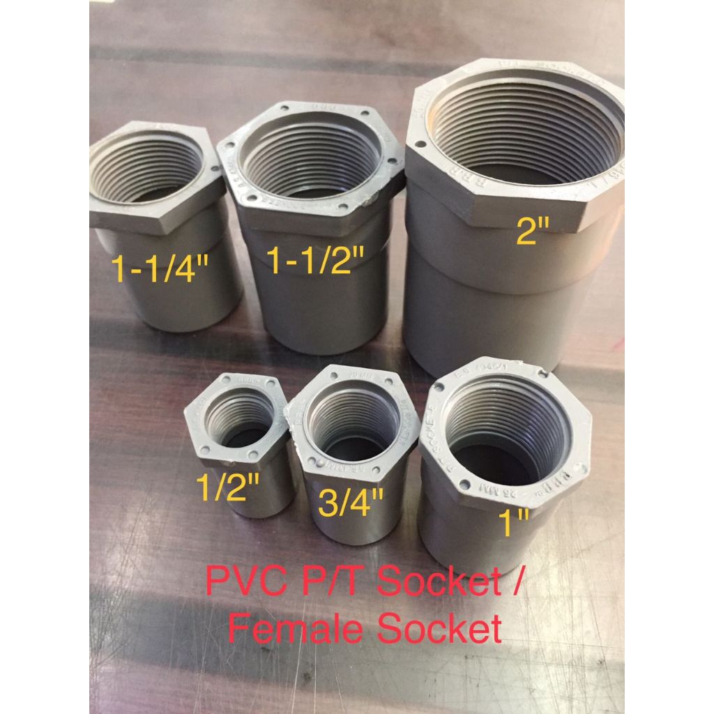 PVC PT Socket 15mm - 50mm / Fitting BBB | Shopee Malaysia