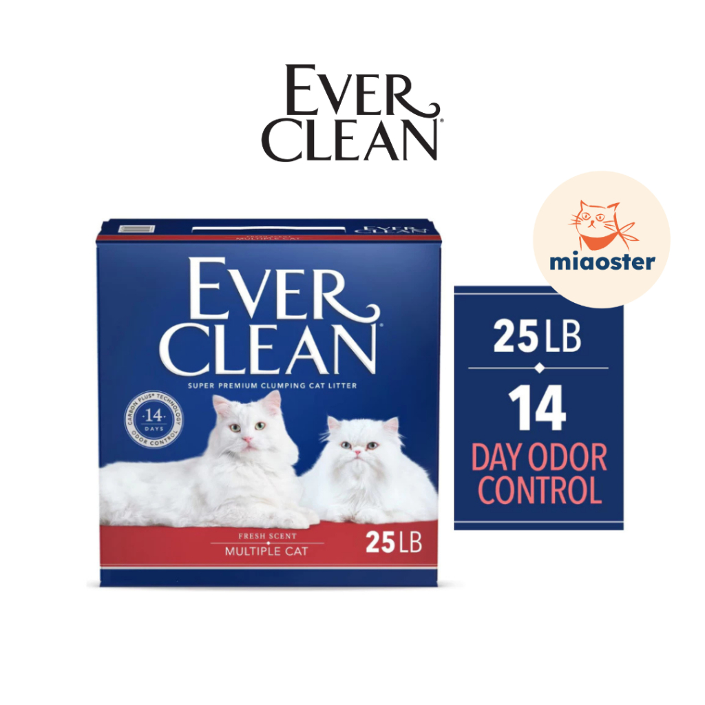 EVER CLEAN Cat Bentonite Litter (11.3KG) | 猫咪矿砂 低粉尘 除臭 EVERCLEAN ...