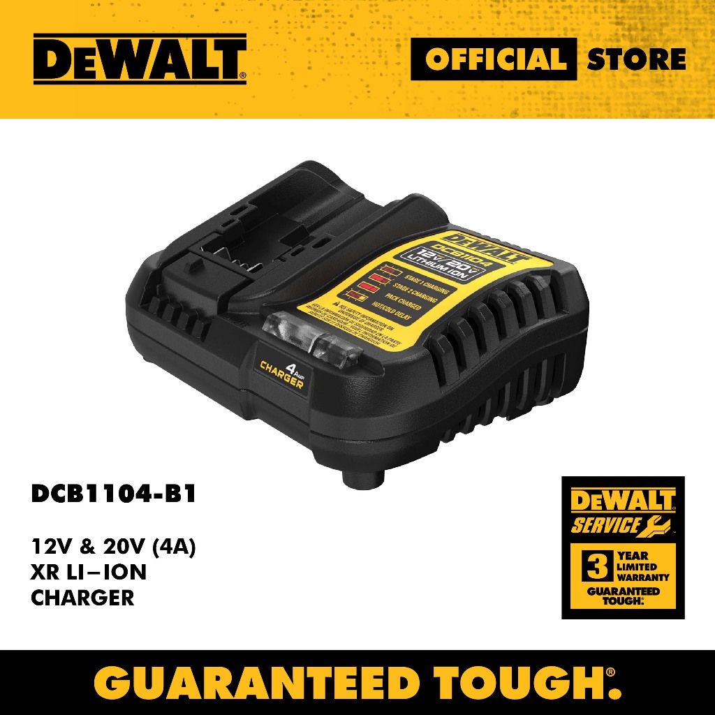 DEWALT DCB1104-B1 12V/20V XR 4A COMPACT CHARGER (Pengecas) | Shopee ...