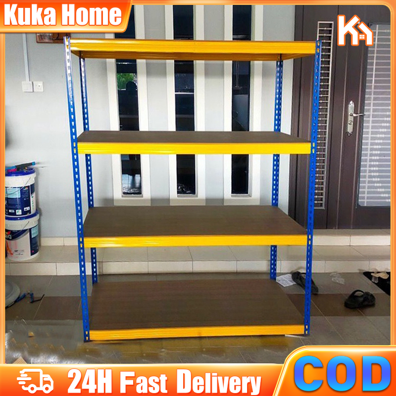 🔥4/5 Tier Boltless Rack Rak Besi Heavy Metal Frame Rak Buku Warehouse ...