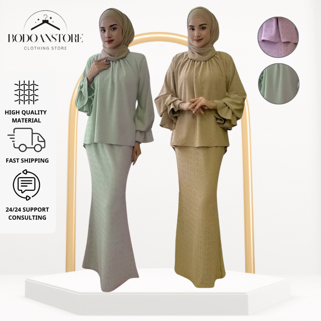 Baju kurung moden, Baju Kebarung Modern Baju Labuh Sulam Ironless ...