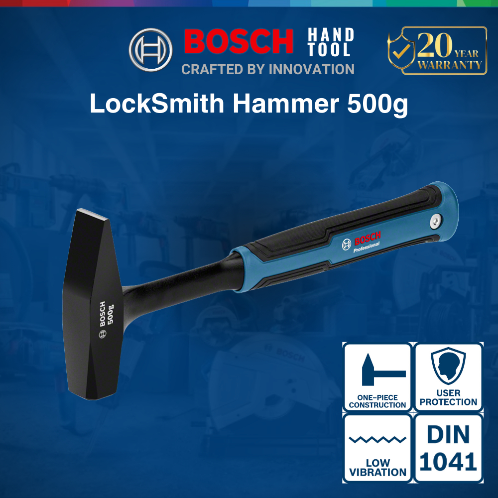 Bosch Exclusive Locksmith Hammer 500g [20 Years Warranty] [100% ...