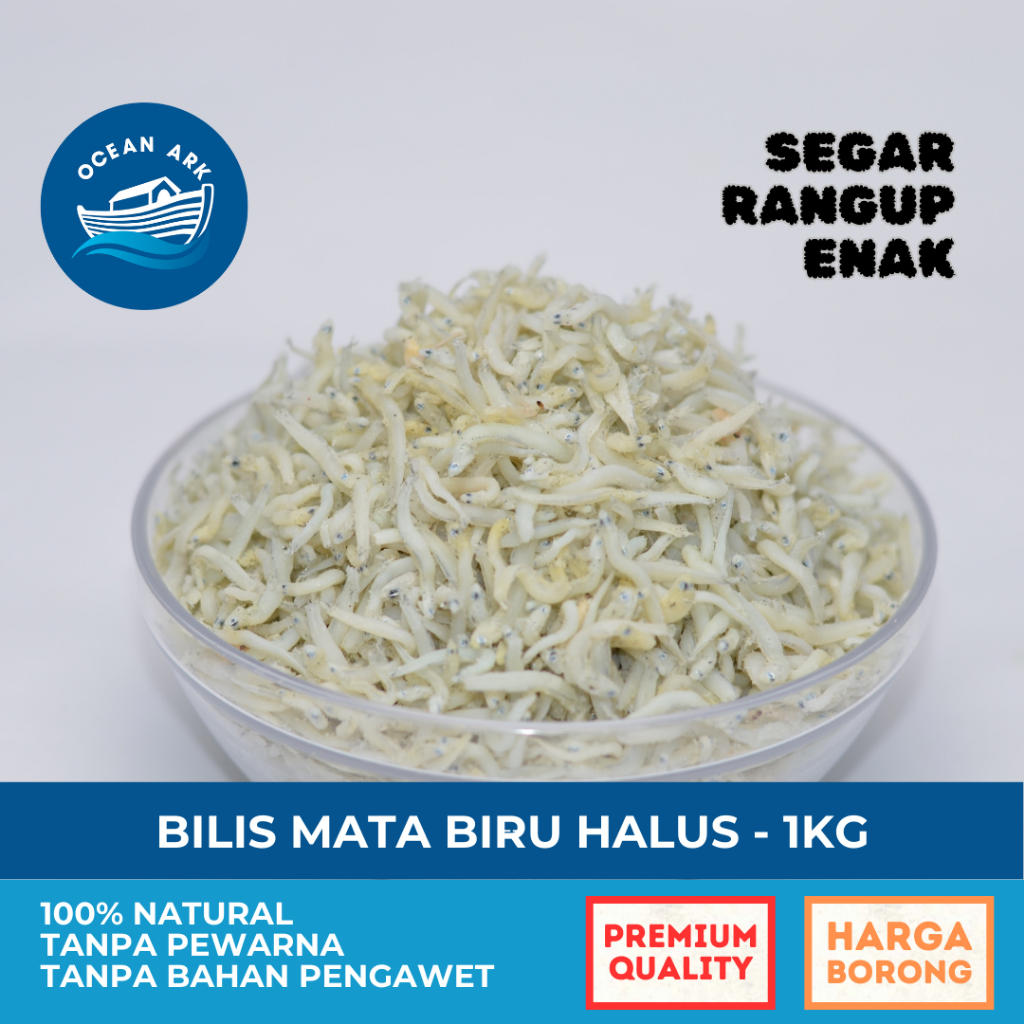 IKAN BILIS SUSU MATA BIRU GRADE AAA - OCEAN ARK (500G/1KG) | Shopee ...