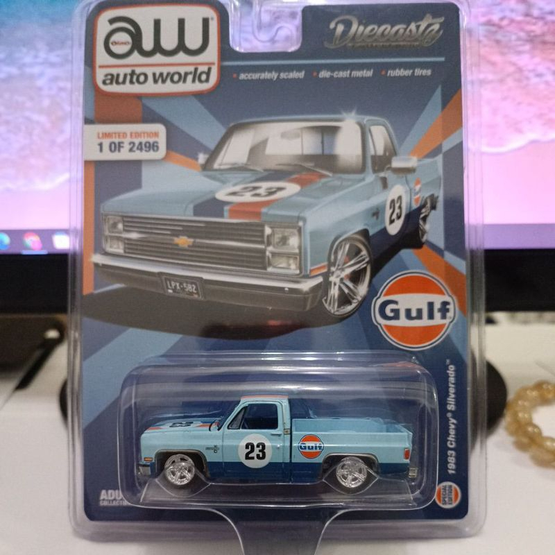 Auto World Diescast Exclusive 1983 Chevy Silverado (Gulf) | Shopee Malaysia