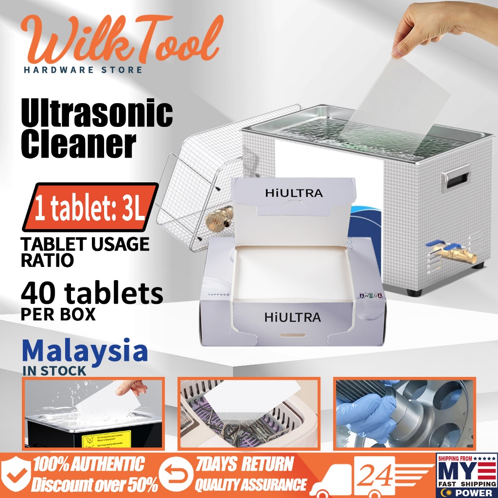 Ultrasonic Cleaner Multi-Effect Oil Stain Remover Tablets – 40 Tablets ...