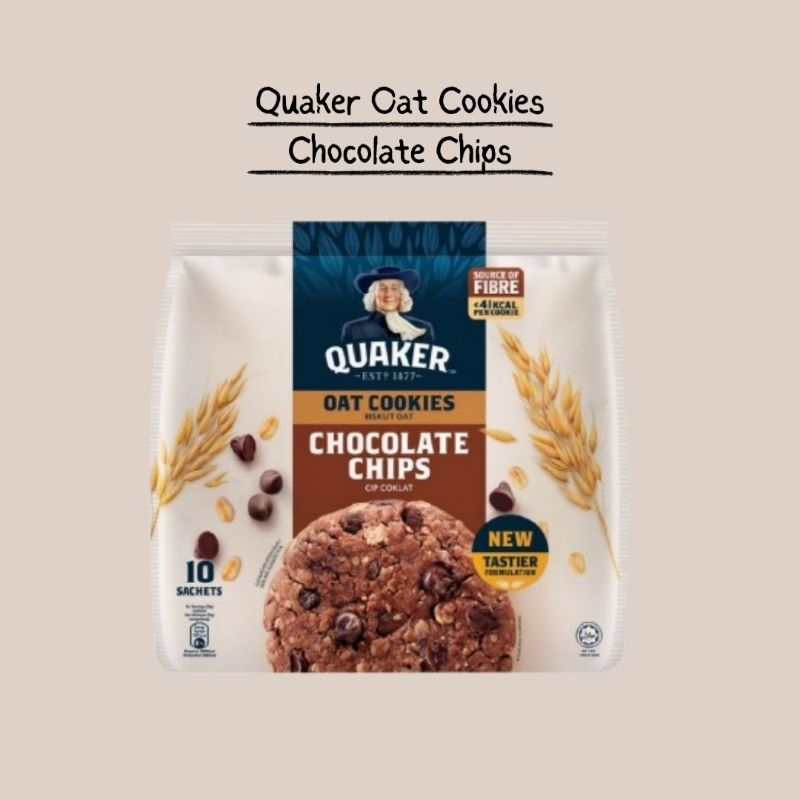 Quaker Oats Cookies Chocolate Chip 250G | Shopee Malaysia