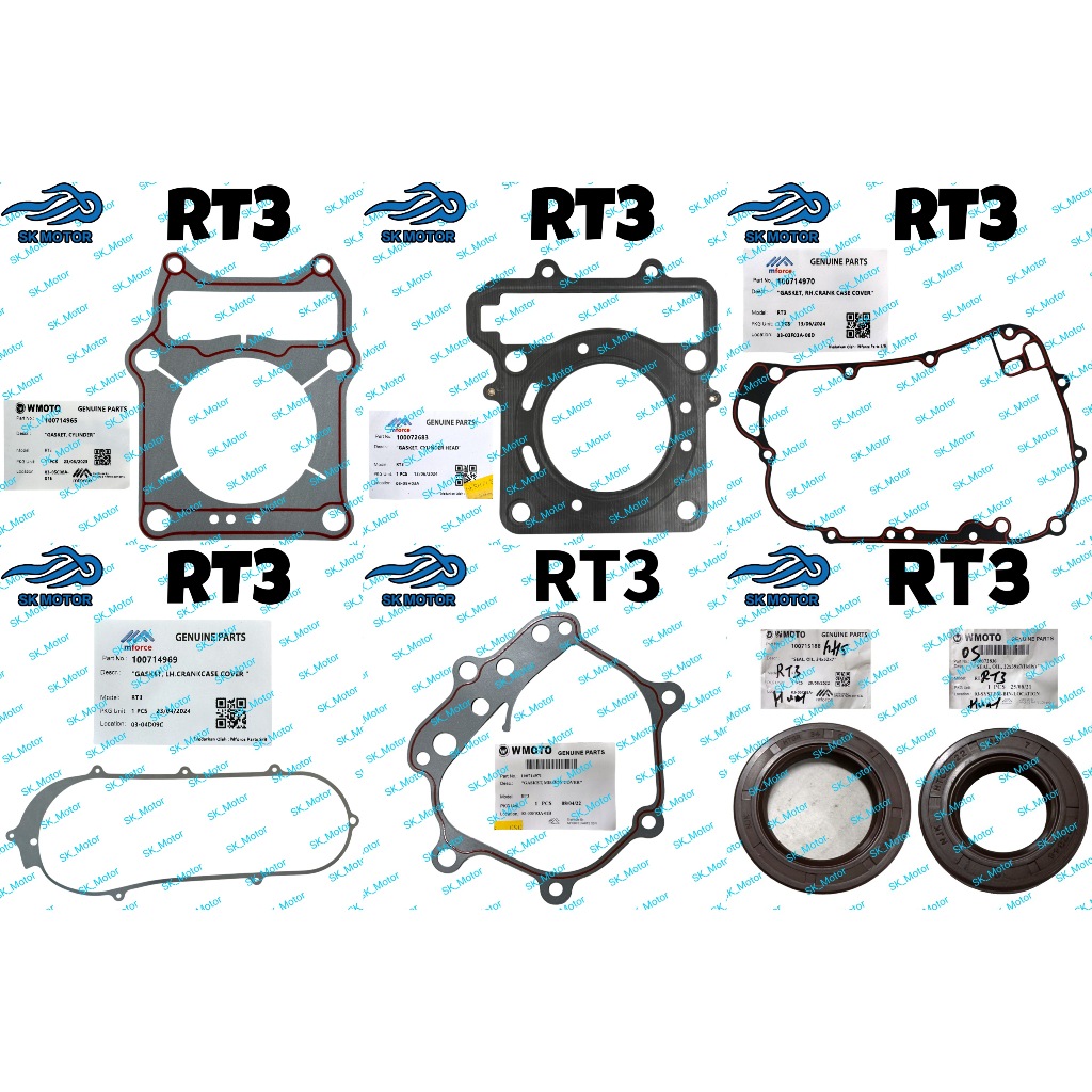 WMOTO RT3 RT3S N1 Original Cylinder Block Head Gasket Left Right ...