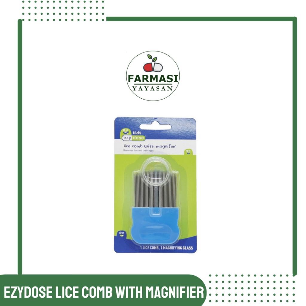 EZYDOSE LICE COMB WITH MAGNIFIER | SIKAT KUTU DENGAN KANTA PEMBESAR ...
