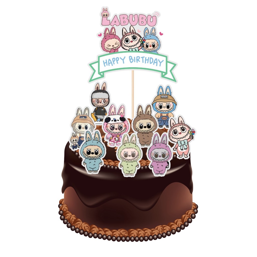 LABUBU Cake topper for cake decoration | Shopee Malaysia