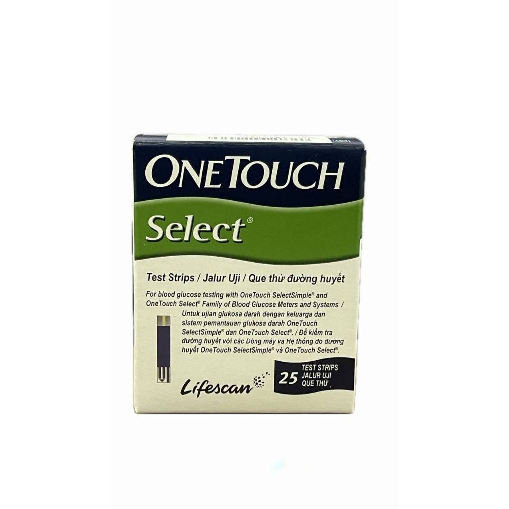 ONETOUCH SELECT SIMPLE TEST STRIPS 25'S (EXP:01/2026) | Shopee Malaysia