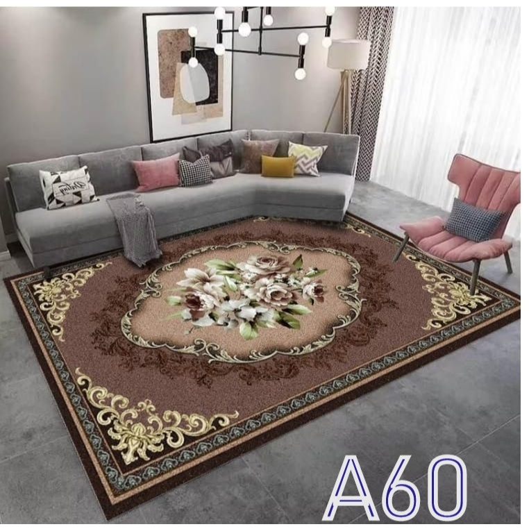 XL/Crystal Velvet Carpet 5D / Floor mat / Rugs/ Carpets/ Ready stock in ...