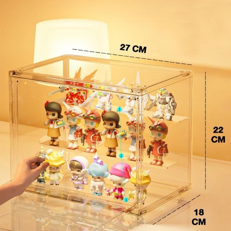 Popmart Display Box Top Cabinet Storage Transparent Arcylic | Shopee ...