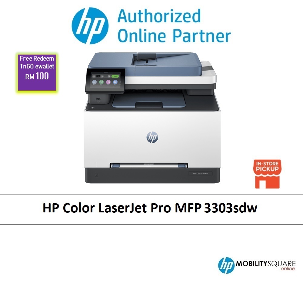 HP Color LaserJet Pro MFP 3303sdw Printer [Free Redeem RM100 tnGo ...