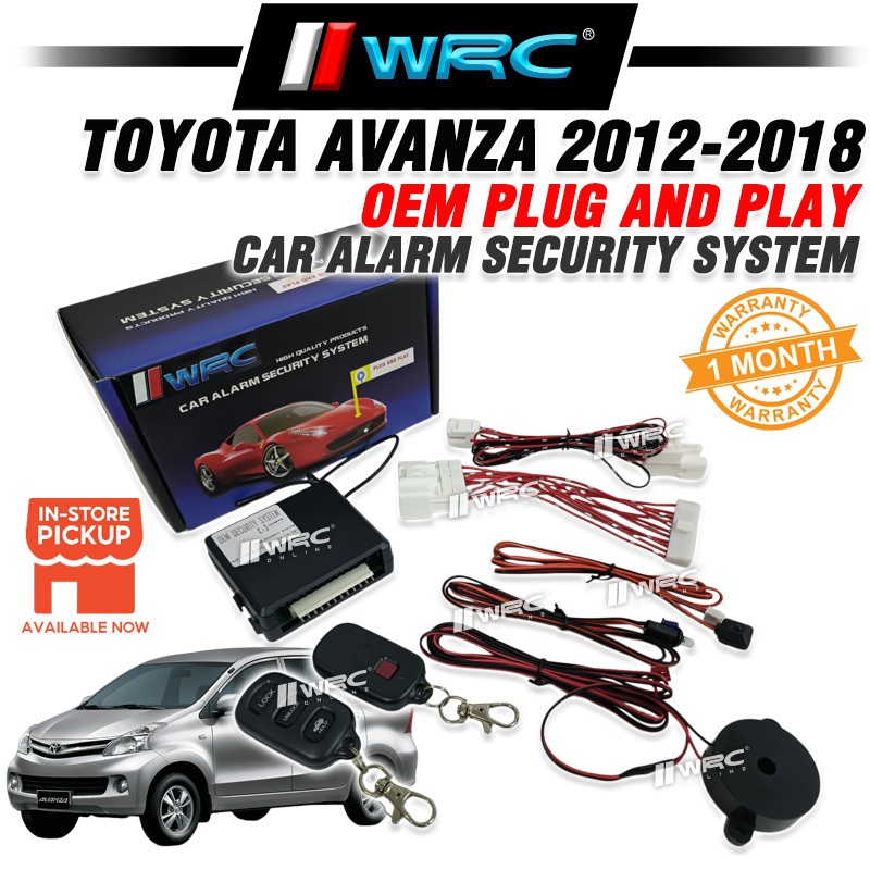 Toyota Avanza 2012 - 2018 OEM Plug And Play Car Alarm Security System ...