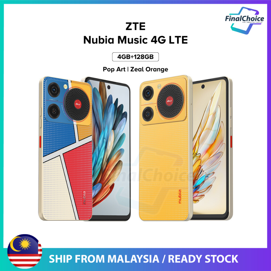 (New) ZTE Nubia Music 4G LTE/Z2353 (4GB+128GB) Original ZTE Malaysia ...