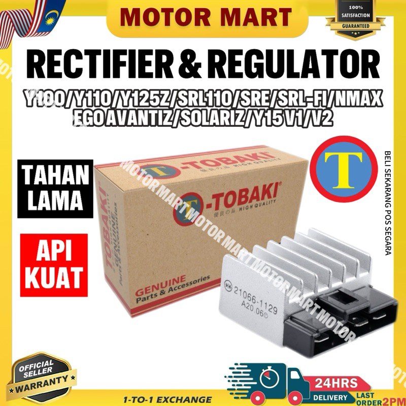 TOBAKI RECTIFIER REGULATOR KATAU KATAB FOR Y100 Y110 Y125Z SRL110 SRE ...