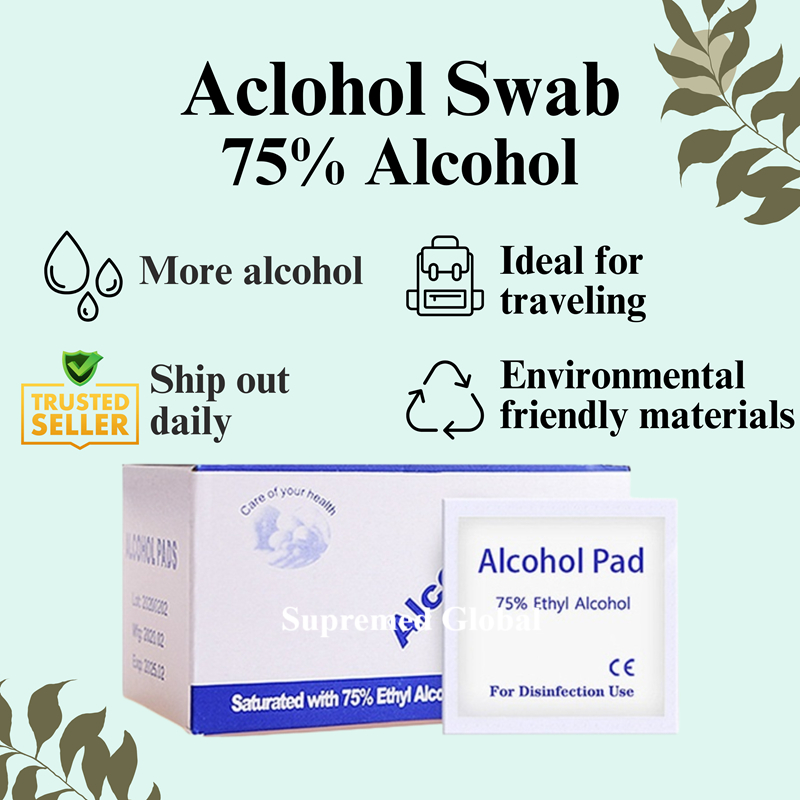 Alcohol Pad Alcohol swab 75% Alcohol 100pcs | Shopee Malaysia