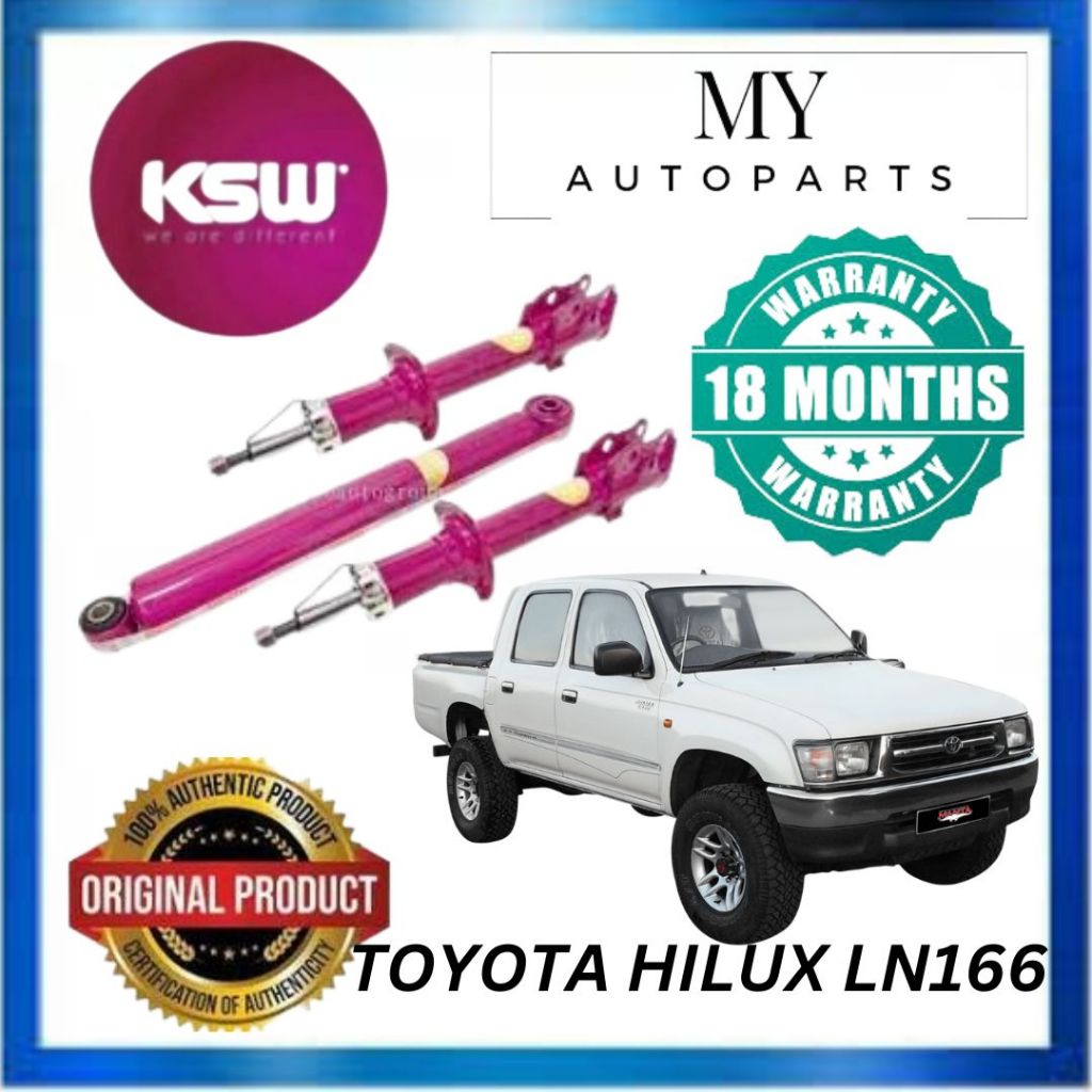 TOYOTA HILUX LN166 / KDN190 - KSW (GAS) Shock Absorber FRONT & REAR (18Months Warranty) | Shopee ...