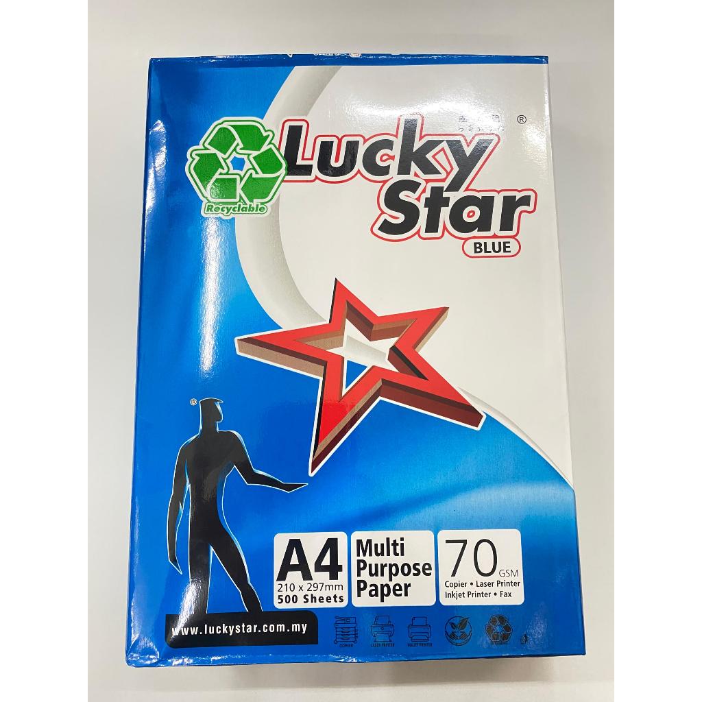 Lucky Star A4 Paper 70gsm (500 Sheet x 1 Ream) / White paper/ 70gsm ...