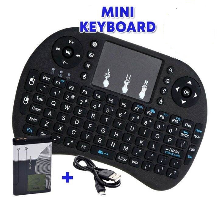 Wireless Mini Keyboard Touchpad USB Bluetooth Dongle Handheld Remote ...