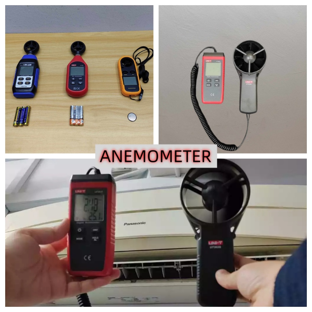 ANEMOMETER 2in1 - (CHECK WIND SPEED +TEMPERATURE TESTER ) DIGITAL ...