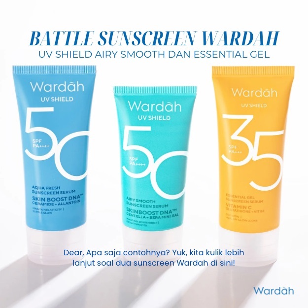 WARDAH UV Shield Aqua Fresh Sunscreen Serum SPF50/WARDAH UV Shield ...