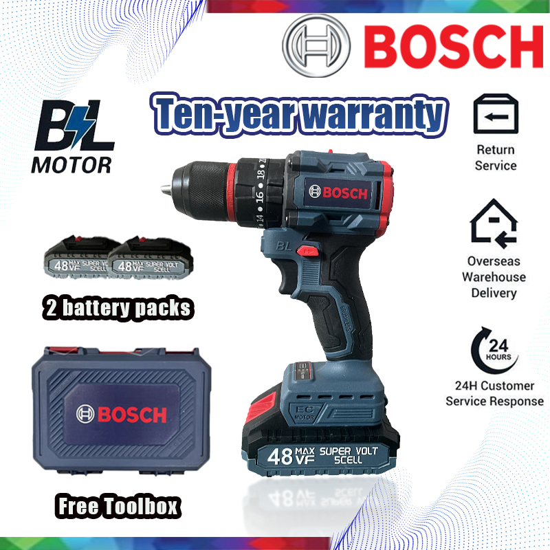Bosch 48V lithium portable cordless drill brushless motor with metal ...