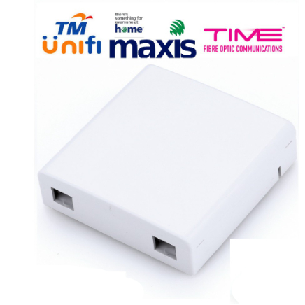 2 Ports Fiber Wall Socket (FWS) + 3m Fiber Patchcord SC-SC & Others ...