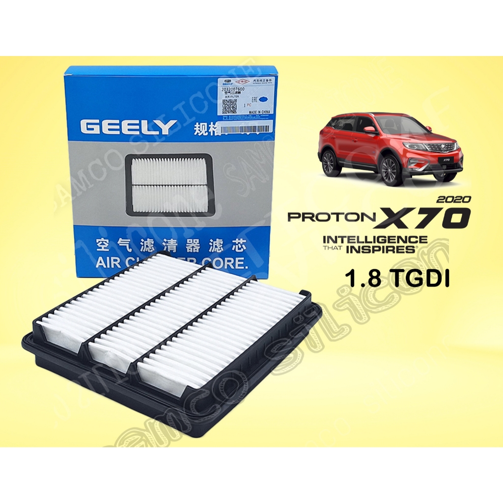 Air Filter Proton X70 1.8 TGDI Geely Boyue Penapis Udara Kereta ...