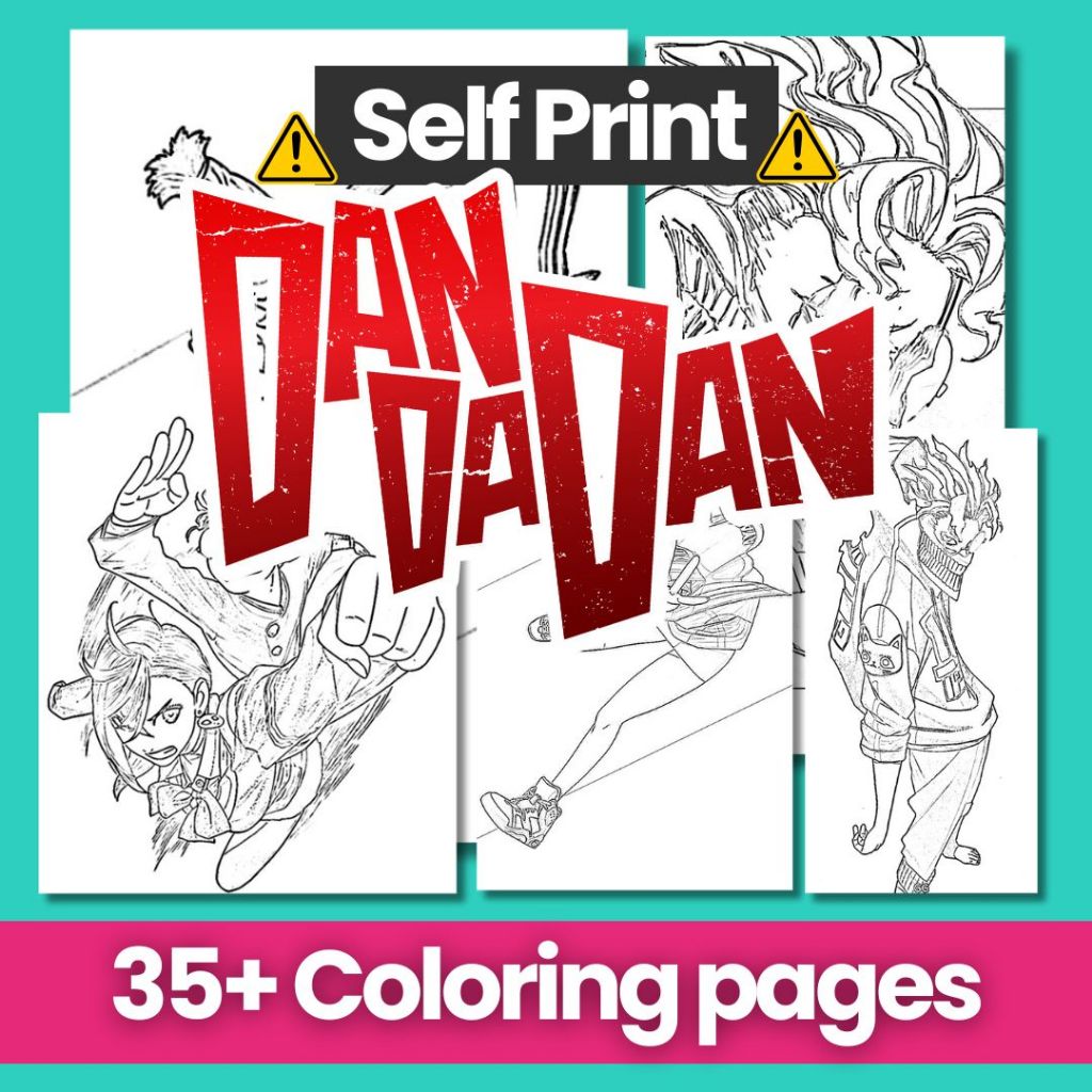 DANDADAN 2024 Colouring Pages PDF file ( CETAK SENDIRI / SELF-PRINT ...