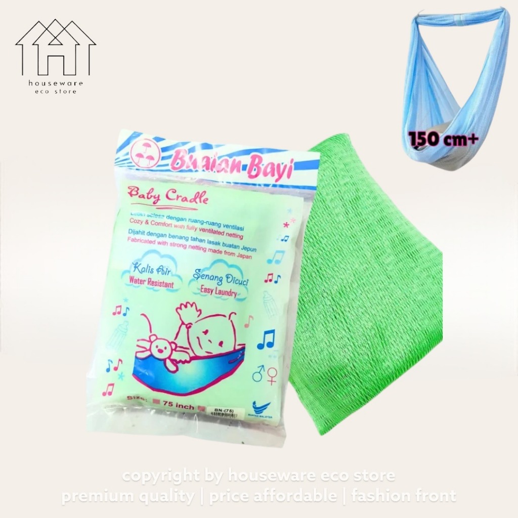 Kain Buaian Bayi l Baby Fish Cradle Net l Sarung Jaring Buaian Baby ...