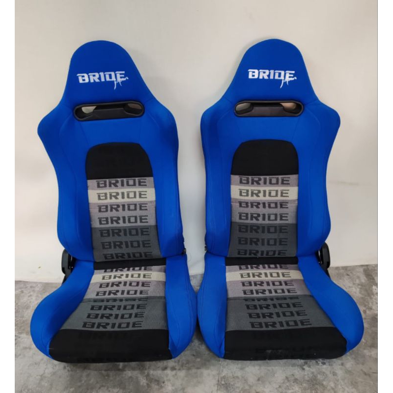 Bride Japan Blue Semi sport Bucket Seat Universal with recliner ...