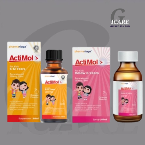 ACTIMOL PARACETAMOL SUSPENSION 250MG/5ML // 120MG/5ML | Shopee Malaysia
