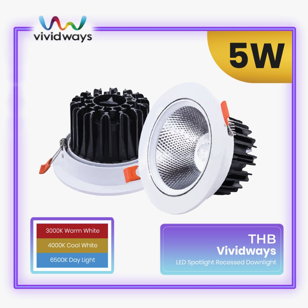 K2 VIVIDWAYS THB LED Spotlight Recessed Downlight 3000K Warm White ...