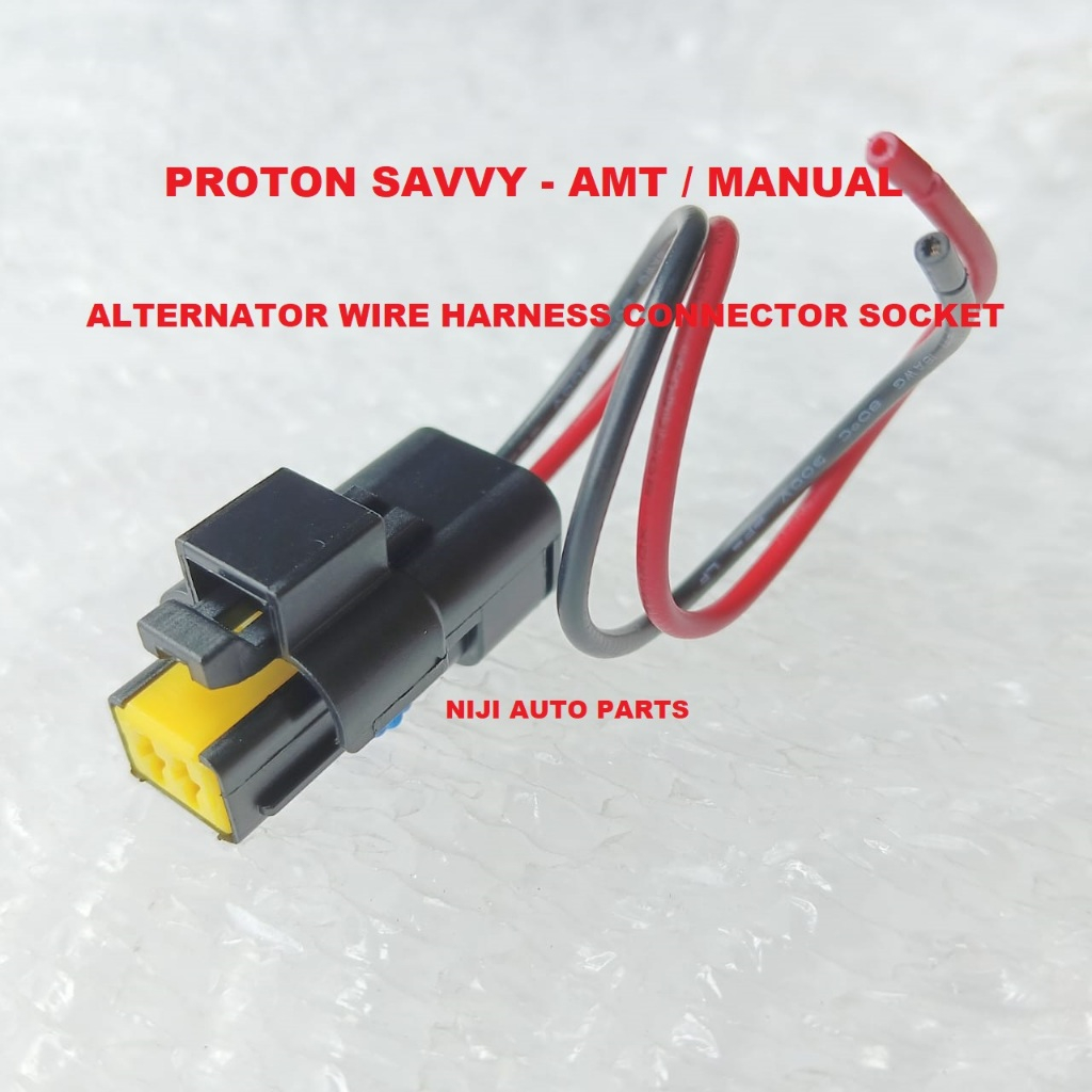 Proton Savvy Socket Connector Alternator Connector Wire Harness 2 Pin ...