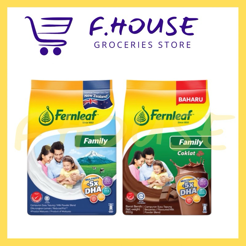 Fernleaf Family Milk Powder Plain / Chocolate 850g | Shopee Malaysia