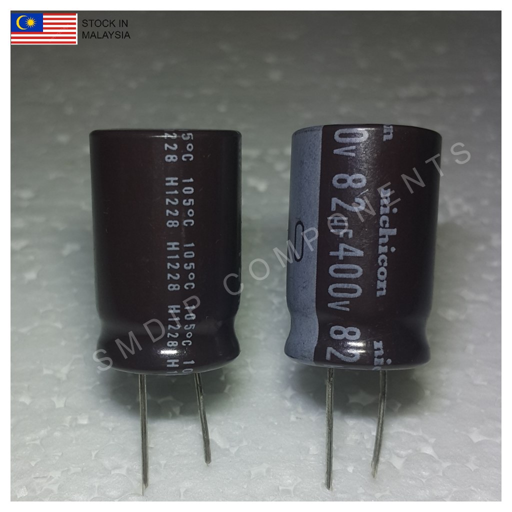 Nichicon, 82uF 400V 105°C, Radial Capacitor, 16mm x 25mm | Shopee Malaysia